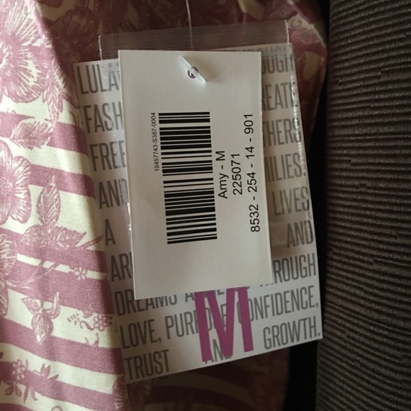 LuLaRoe | Tops | Lularoe Amy Button Top Pink Ivory Floral M Nwt | Poshmark